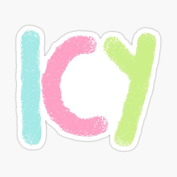 "ICY Logo " Sticker for Sale by icuteyou | Redbubble