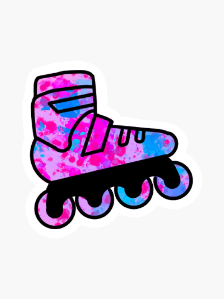 "Rainbow rollerblade" Sticker for Sale by erinnlenny | Redbubble