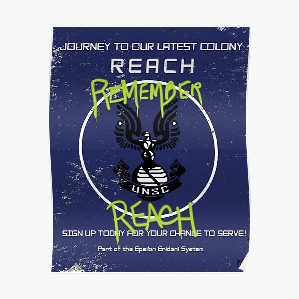 "Remember Reach" Poster for Sale by BasicallyMike | Redbubble