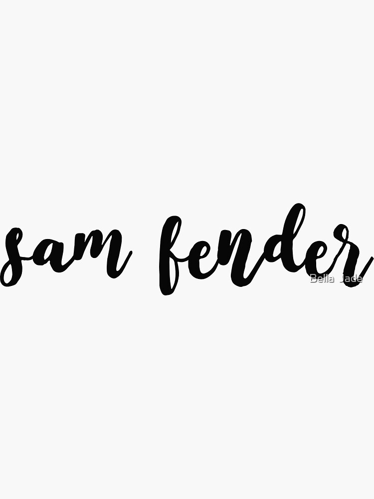 "sam fender quote" Sticker for Sale by BellaCumpstone | Redbubble