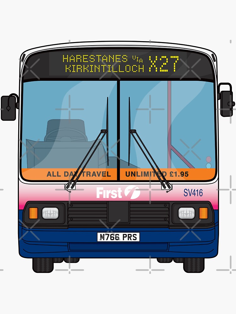"Firstbus Alexander PS M766PRS SV416 Harestanes via Kirkintilloch X27 ...