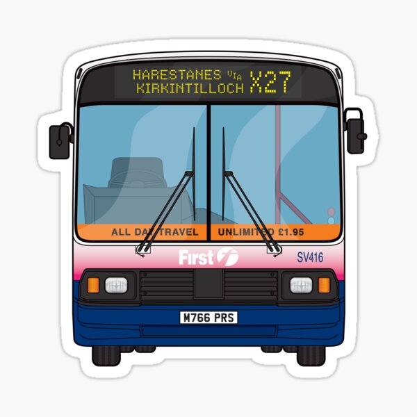 "Firstbus Alexander PS M766PRS SV416 Harestanes via Kirkintilloch X27 ...