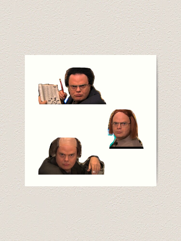 "Dwight K. Schrute Disguises Pack" Art Print for Sale by bubblytank ...
