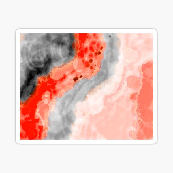"Abstract Red Watercolor" Sticker by eidrood | Redbubble