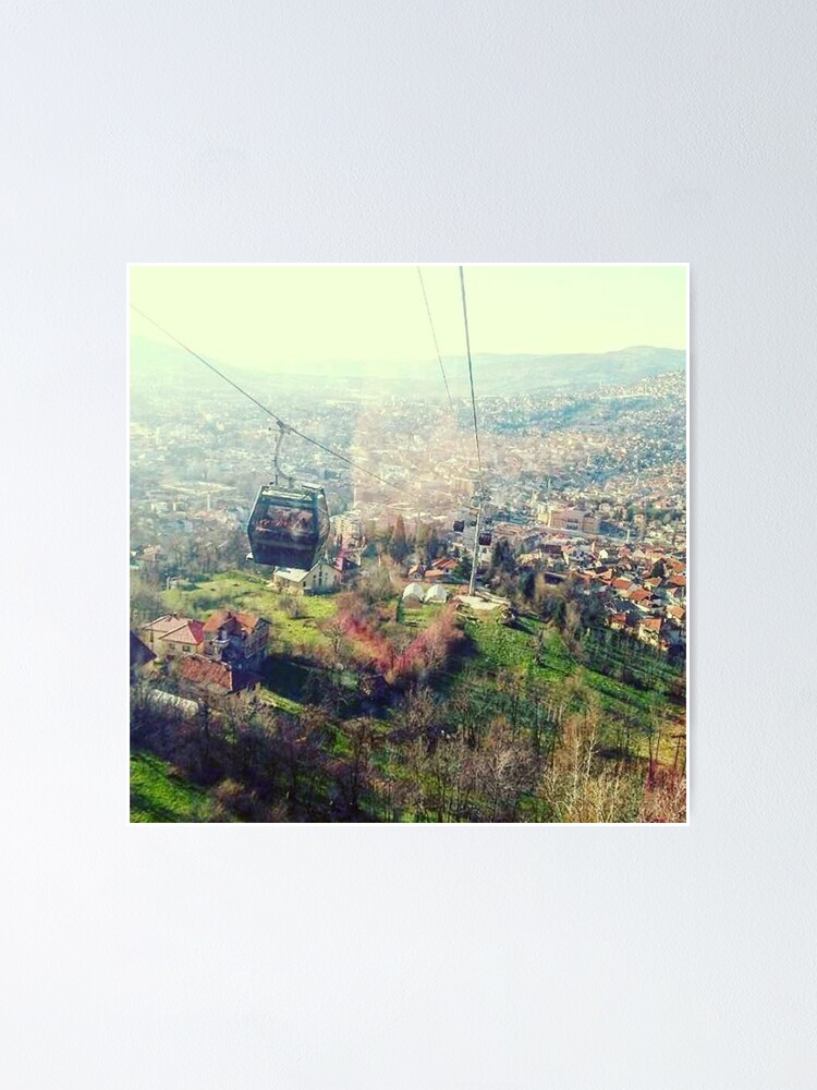 "Cable car view, aesthetic vintage, city" Poster by tyra19 | Redbubble