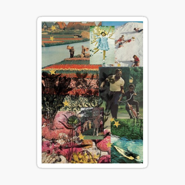 "vintage collage " Sticker for Sale by uglyhot | Redbubble