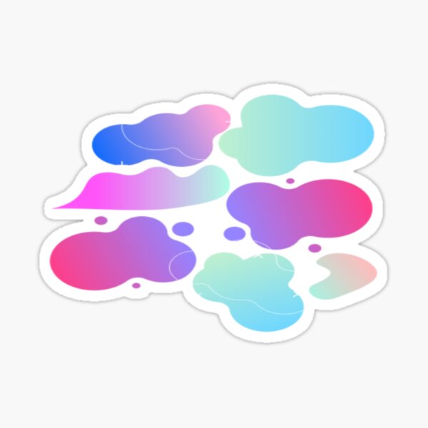 "Gradient" Sticker by RuxandraAndreea | Redbubble