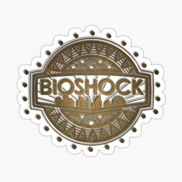 "Bioshock logo black" Sticker by Gaming-Dude | Redbubble