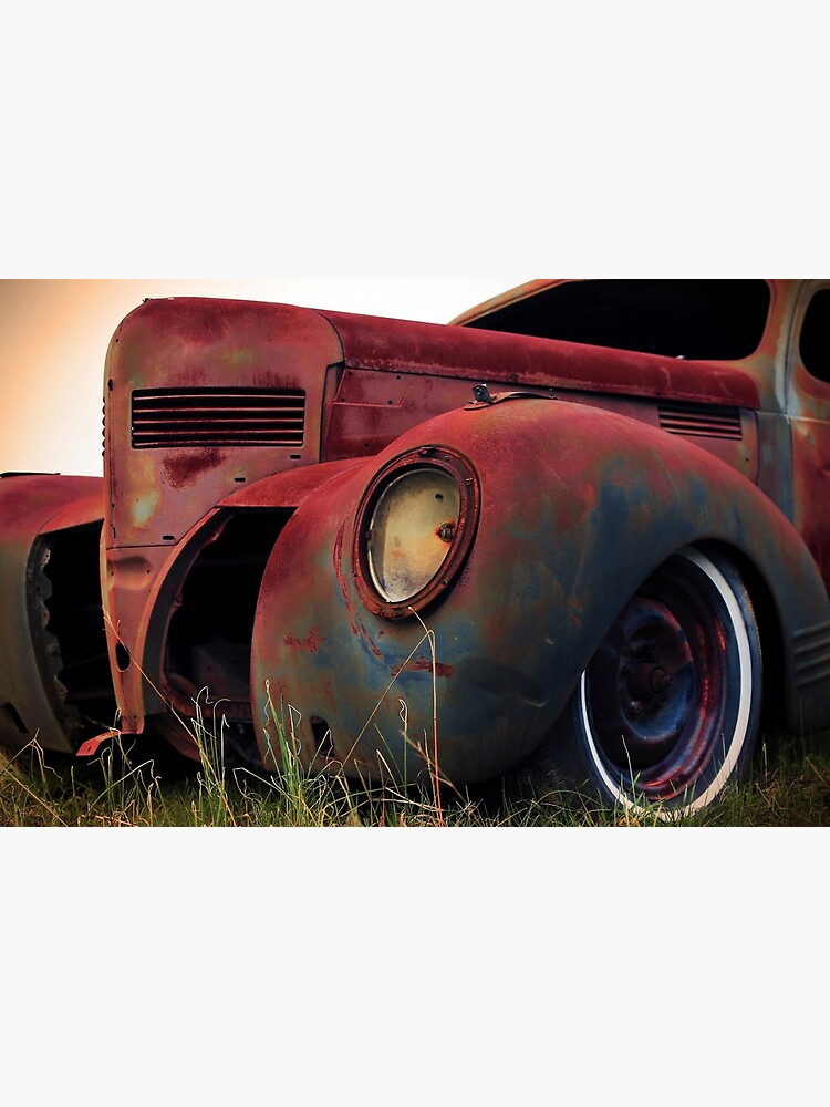"Classic Red Rust Bucket" Poster for Sale by StampCity | Redbubble