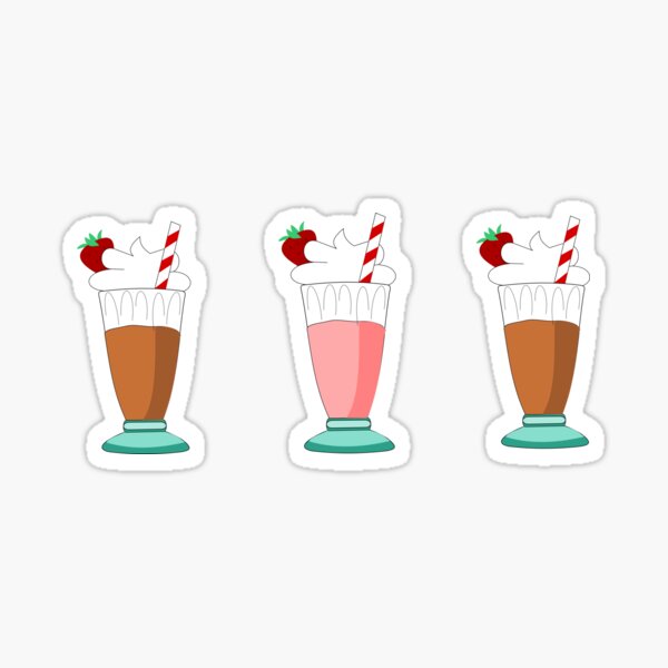 "Retro Diner Chocolate milkshakes. Vintage diner" Sticker for Sale by ...