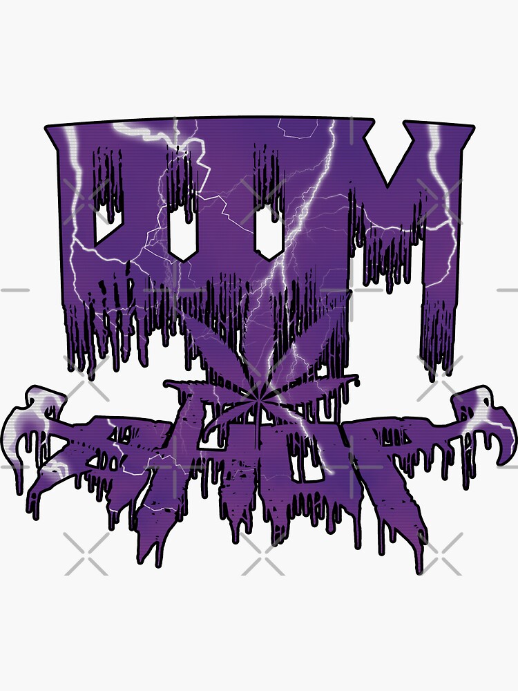 "DOOMSHOP" Sticker for Sale by JuicySchinken | Redbubble