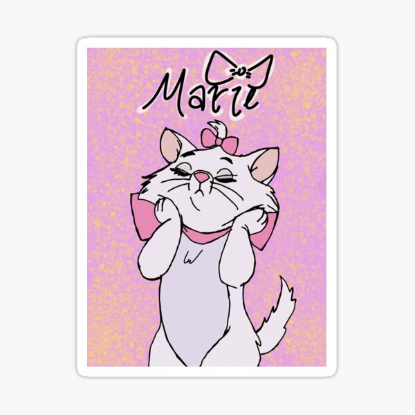 Marie Aristocats Stickers | Redbubble