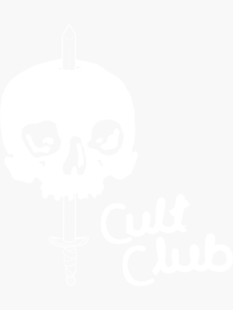 "Cult Club Sword Skull" Sticker by Jorgs | Redbubble