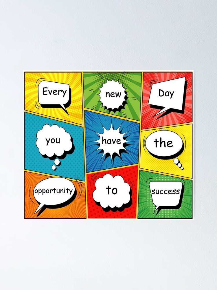 "Success comic" Poster by CyrilShop | Redbubble