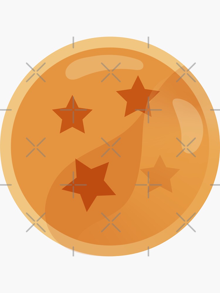"Original Dragon Ball Sphere of Four Stars" Sticker for Sale by ...