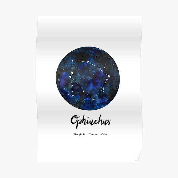"Ophiuchus Star Sign Zodiac Traits" Poster for Sale by DizziePrints ...