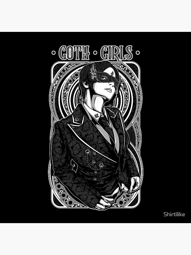 "GOTH GIRL Gothic 3D Design Sticker Dark Emo Meme" Poster by Shirtilike ...