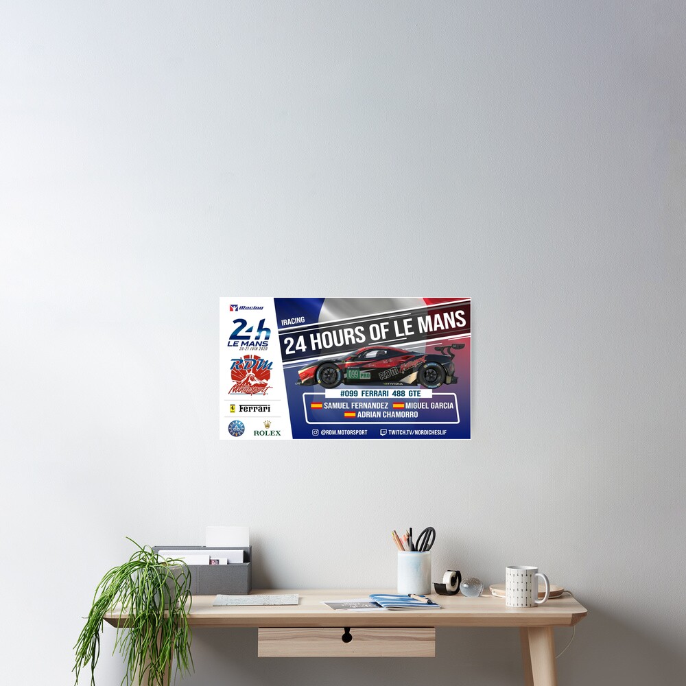 Poster « RDM Motorsport | 24h du Mans 2020 HD », par nordicheslif ...