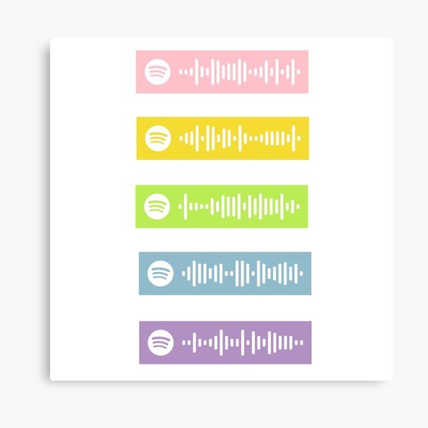Spotify Codes Canvas Prints | Redbubble