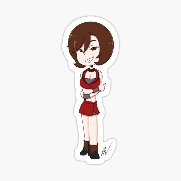 "MEIKO Simple Cute Anime Volcaloid" Sticker for Sale by rainbogumisnake ...