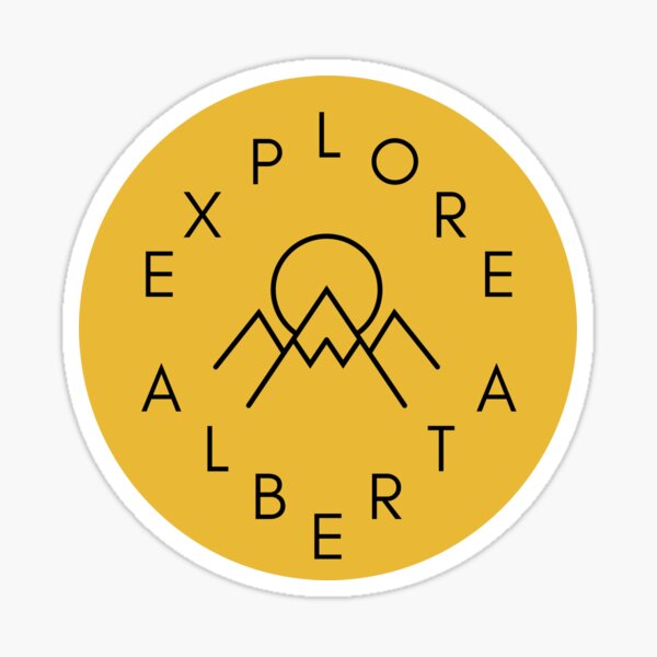 "Explore Alberta " Sticker for Sale by AdventureAB | Redbubble