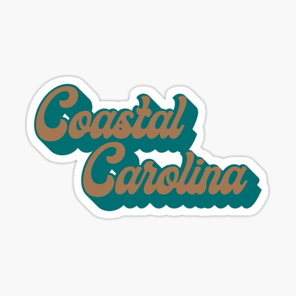 "Coastal Carolina University Groovy Cursive" Sticker for Sale by ...