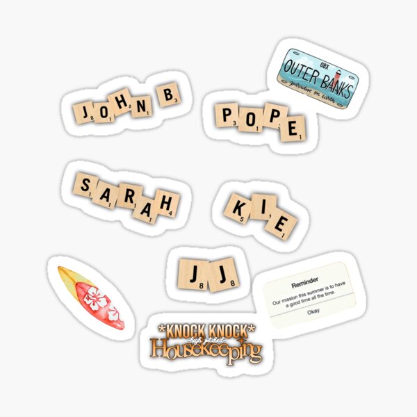 "OBX sticker pack " Sticker for Sale by Dalia0220 | Redbubble