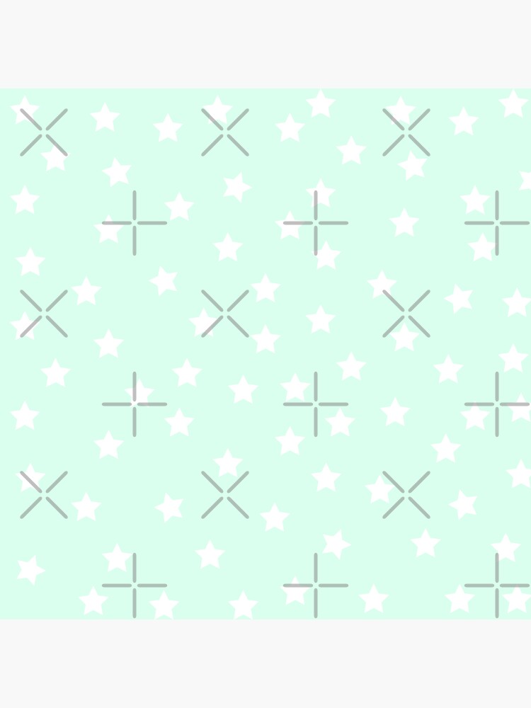 "Aesthetic Pastel Teal Star Pattern" Sticker for Sale by STAR10008 ...