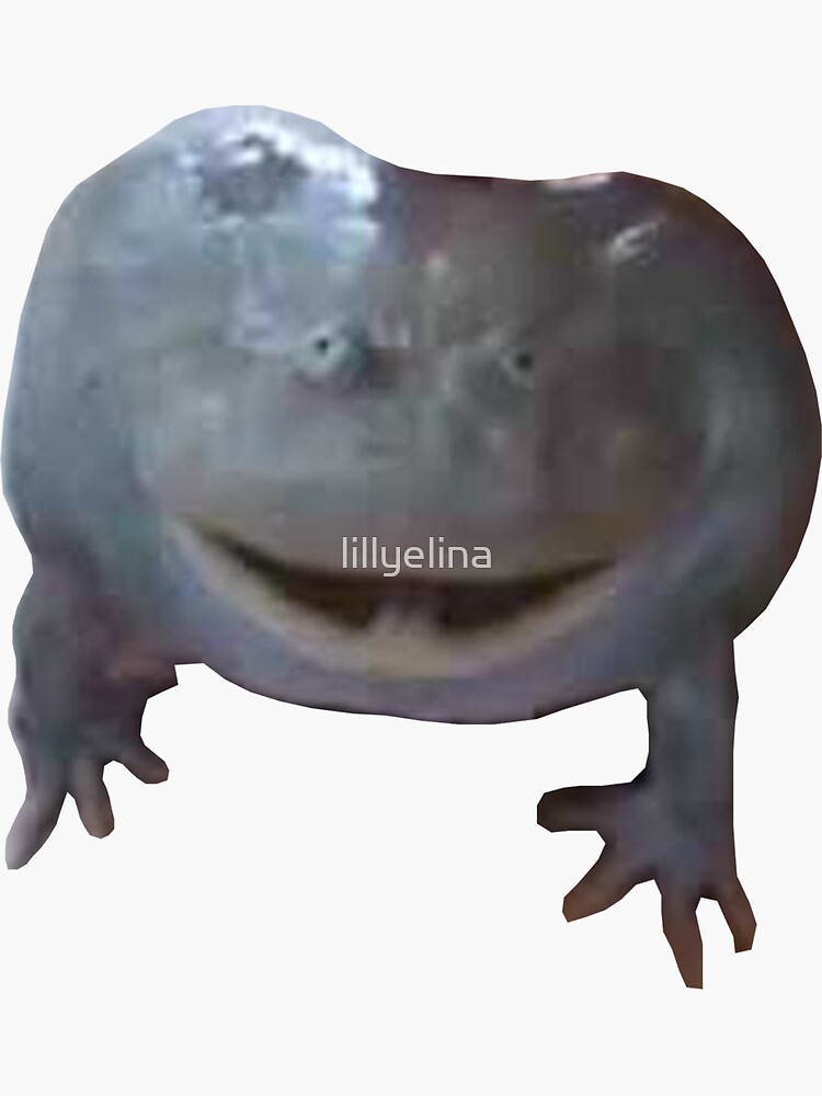 "Screaming Frog meme" Sticker for Sale by lillyelina | Redbubble