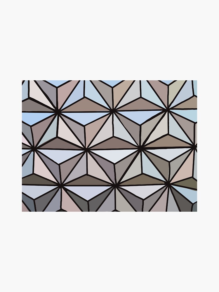 "epcot ball pattern" Sticker for Sale by allieenchanted | Redbubble