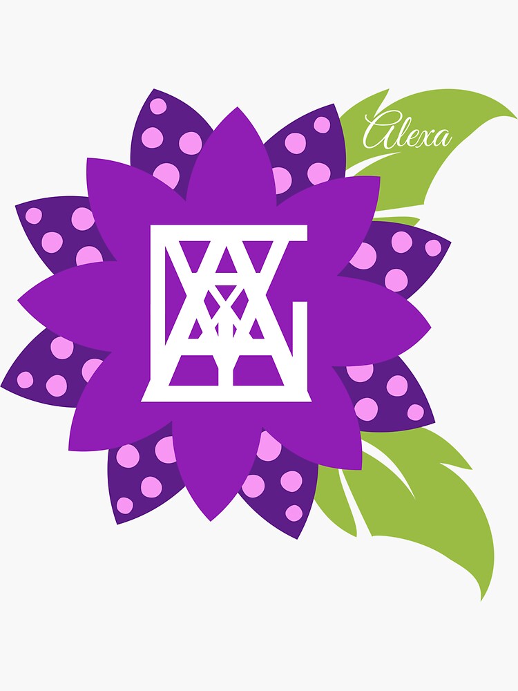 "Alexa: Name Logo" Sticker for Sale by KenzieB1998 | Redbubble