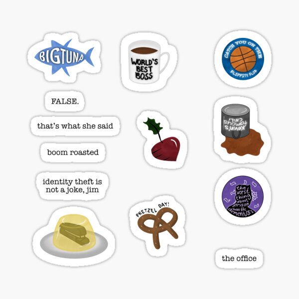 "The Office Collection Set Pack" Sticker for Sale by madisonjac | Redbubble