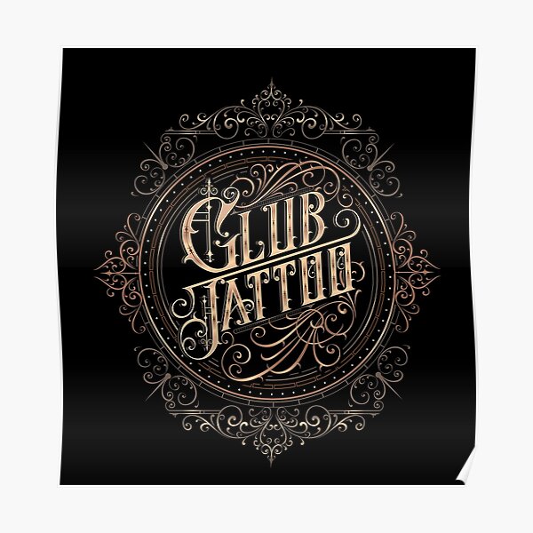 "Club Tattoo Marquee" Poster for Sale by ClubTattoo | Redbubble