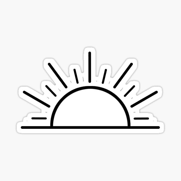 "Sun" Sticker for Sale by MarbleDaisies | Redbubble