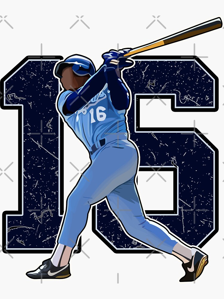 "Bo Jackson with 16 Numbers" Sticker by VectorTower | Redbubble
