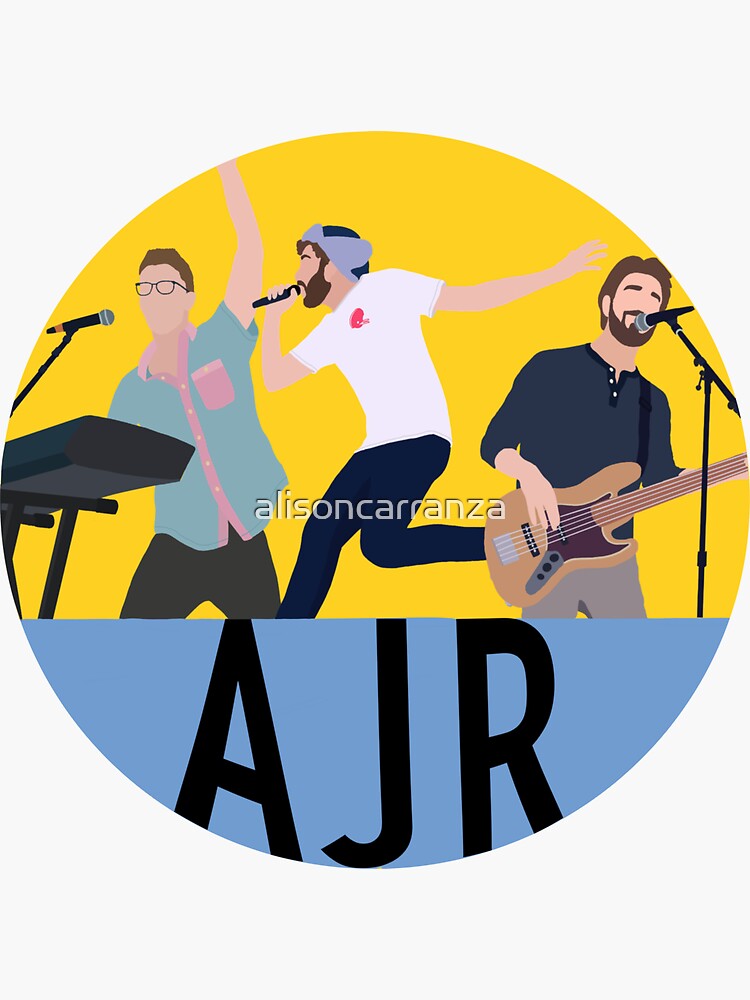 "AJR Circle (Yellow)" Sticker for Sale by alisoncarranza | Redbubble