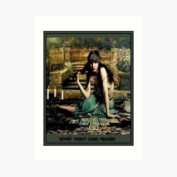 "GYPSY TAROT CARD READER; Vintage Print" Art Print by posterbobs ...