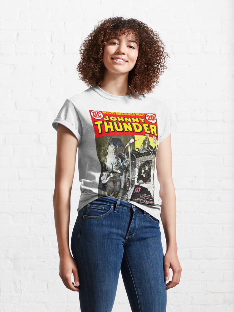 "Johnny Thunders as Johnny Thunder" T-shirt by mickwarkcup | Redbubble