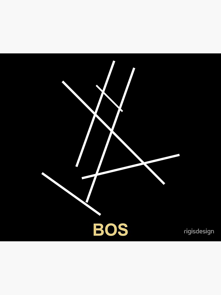 "Boston Logan International Airport BOS" Poster for Sale by rigisdesign ...
