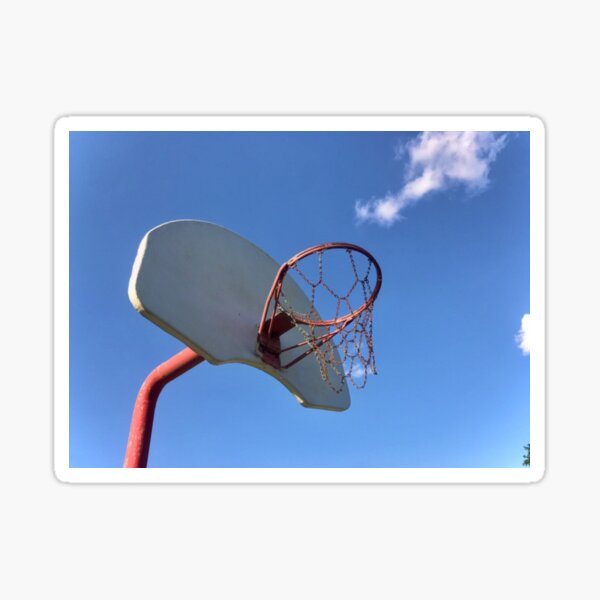 "Basketball hoop photography" Sticker for Sale by Kara-Kate-co | Redbubble