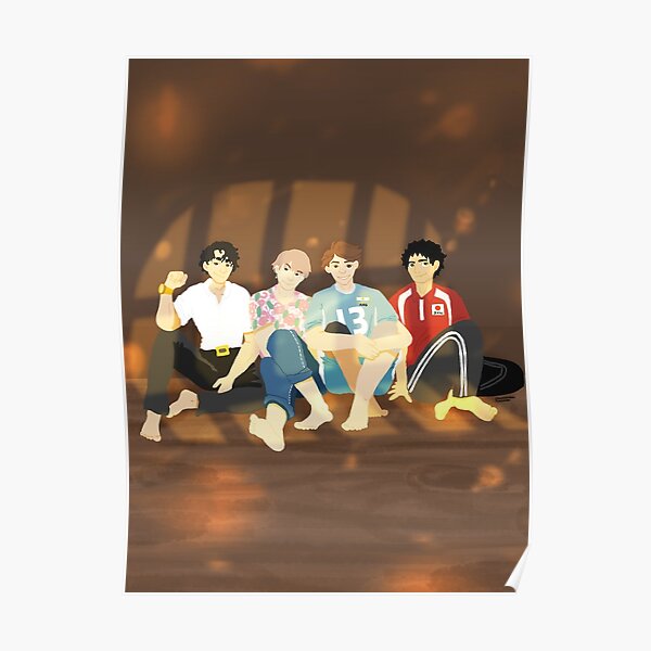 "Aoba Johsai Third Years (Timeskip) with Background" Poster for Sale by ...