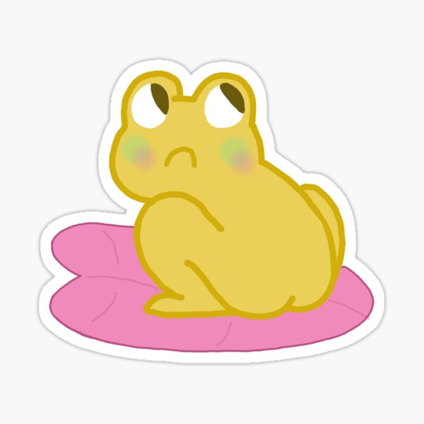 "sad froggie " Sticker for Sale by minecraftparrot | Redbubble