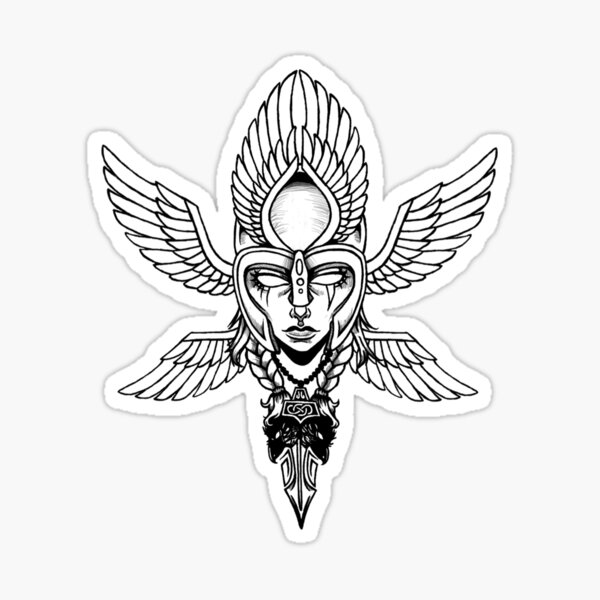 "Valkyrie" Sticker by KuroKaite | Redbubble