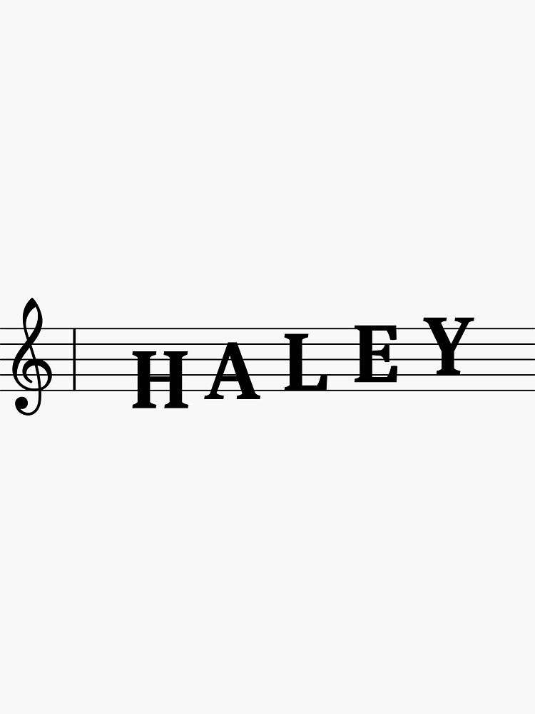 "Name Haley" Sticker by gulden | Redbubble