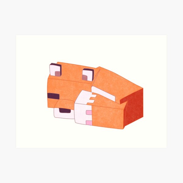 Minecraft Fox Art Prints | Redbubble