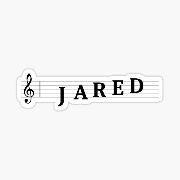 "Name Jared" Sticker for Sale by gulden | Redbubble