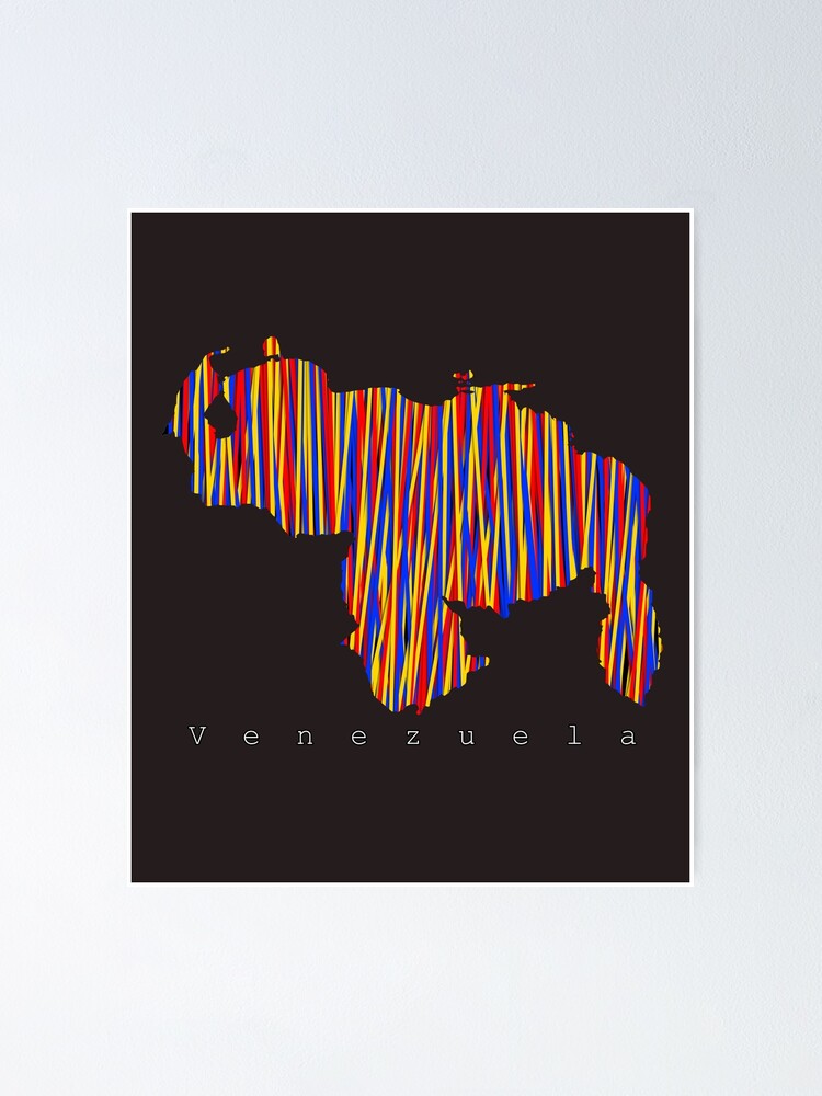 " Mapa de Venezuela Tricolor" Poster by FranelasCSS | Redbubble