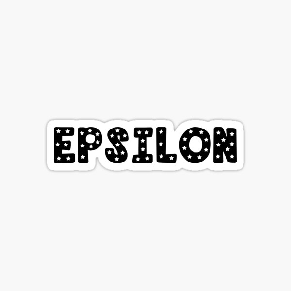 "Epsilon Star Letters" Sticker for Sale by Rosemogo | Redbubble