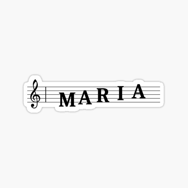 "Name Maria" Sticker by gulden | Redbubble