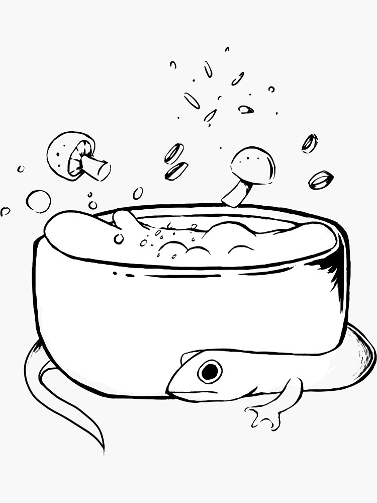 "Gecko Soup" Sticker by Gekosoup | Redbubble